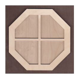 CRAFT SUPPLIES-LASER CUT WOOD-Octagon Frame Kits : Buy Laser cut Wood ...