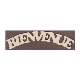 Wood Signs-Bienvenue Signs : Buy Laser cut Wood Word Cutouts and Signs ...